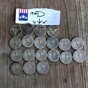 silver coins | Other | Old 9 Silver American Quarters | Poshmark